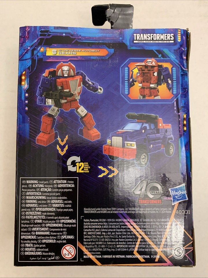HASBRO TRANSFORMERS LEGACY UNITED DELUXE G1 UNIVERSE AUTOBOT GEARS ...