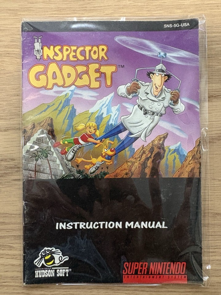Inspector Gadget - SNES - Box And Manual Only - Authentic **NO GAME ...