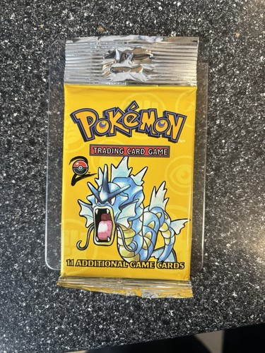 POKEMON BASE SET 2 BOOSTER PACK GYARADOS FACTORY SEALED LONG CRIMP WOTC ...