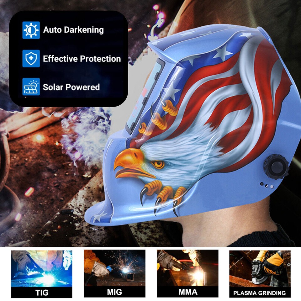True Color Extra Large View Welding Helmet Auto Darkening Welder Helmet ...