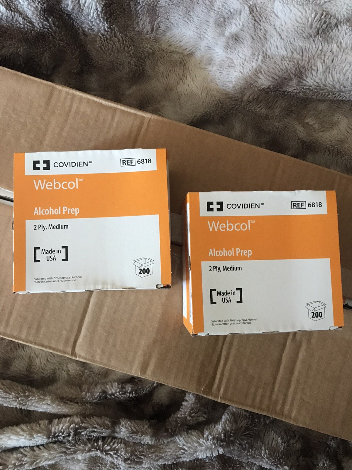 New #6818 Webcol Alcohol Prep Pads Sterile Medium - 2 Pack x 200 | eBay