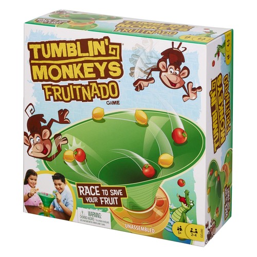 GDJ90 Tumblin’ Monkeys Fruitnado Kids Game with Tongs and Marbles Gift ...