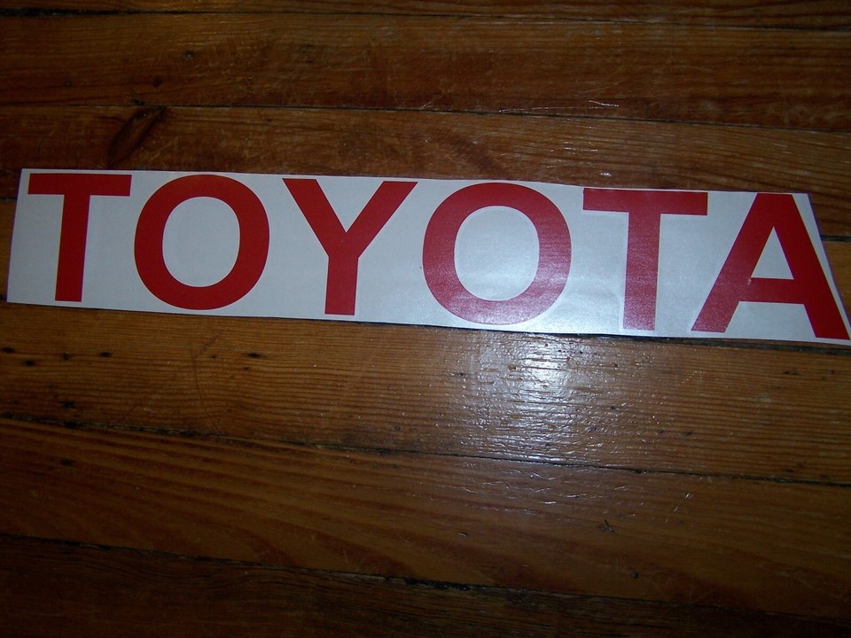 TOYOTA TAILGATE DECAL VINYL FOR THE EMBOSSED LETTERING 1981 78-83 PICK ...