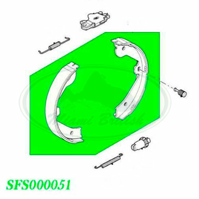 LAND ROVER PARKING REAR BRAKE SHOE SET RANGE 03-12 SFS000051 TRW | eBay
