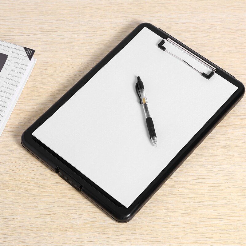 A4 Plastic Storage Clipboard File Box Case Document File Folders ...