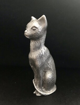 Pewter Ancient Egyptian Bastet Cat Valencia Goddess Metal Figurine ...