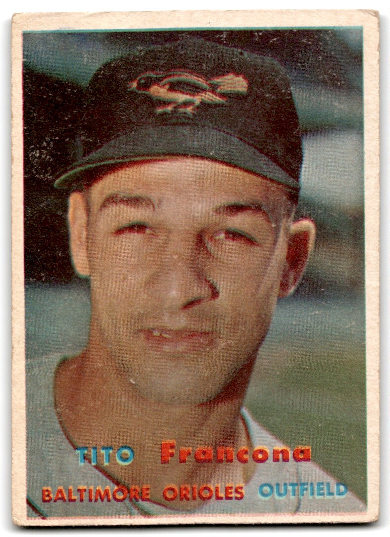 1957 Topps Tito Francona Baltimore Orioles #184 | eBay