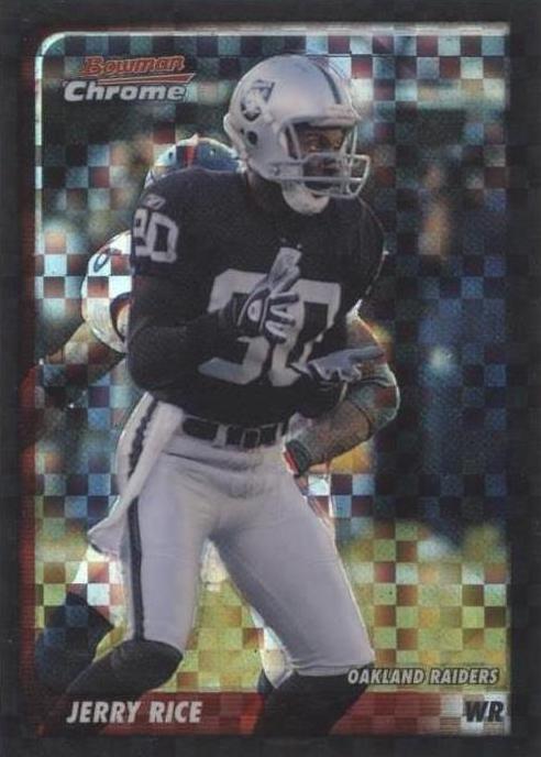2003 Bowman Chrome - Jerry Rice #95 X-Fractor /250 for sale online | eBay