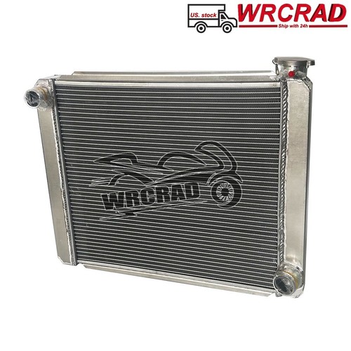 Universal Aluminum Radiator 23" x 19" Dual 2-Row Core Fit Chevy GM GMC ...