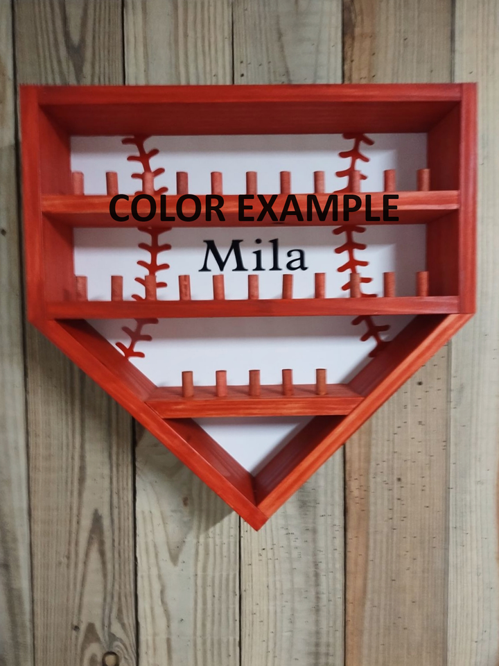 Baseball Home Plate Ring Holder. 27 Rings Personalized Display ...