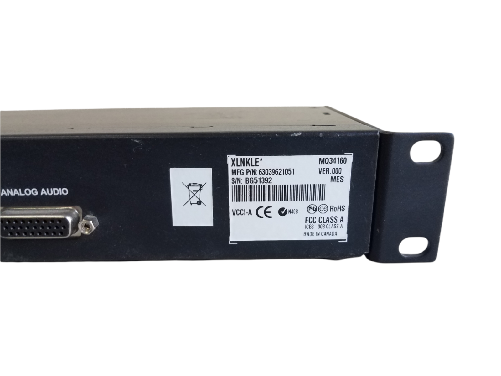 Matrox Axio Xlnkle HD SDI Breakout Box - MFG P/N 63039621051 for sale ...