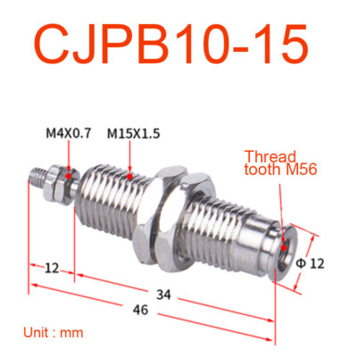For SMC series: CJPB10-15 Single Acting Spring Pneumatic Miniature ...