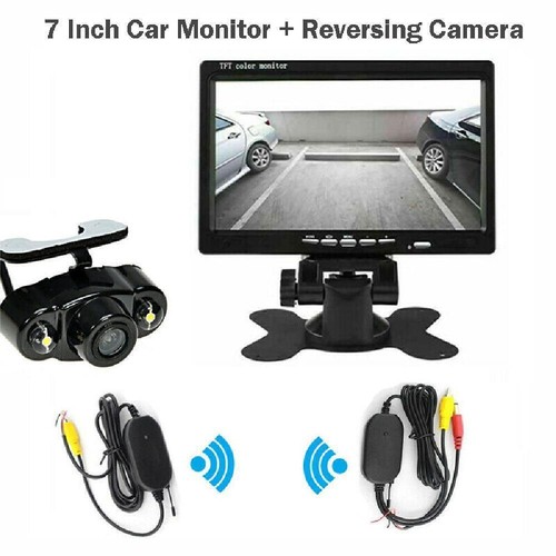 800 * 480P Wireless Night Vision Rear View LCD Monitor 7" Car Reversing ...