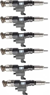6X Fuel Injector 095000-6521 09709500-652 for Toyota Dyna 200 Hino N04C ...
