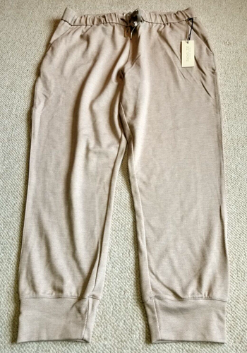 NWT Womens Pants-RACHEL ZOE-lt brown stretch knit straight leg pull on ...