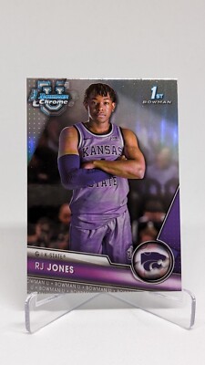 RJ Jones 2023-24 Bowman University Chrome Basketball #37 Refractor 1st ...