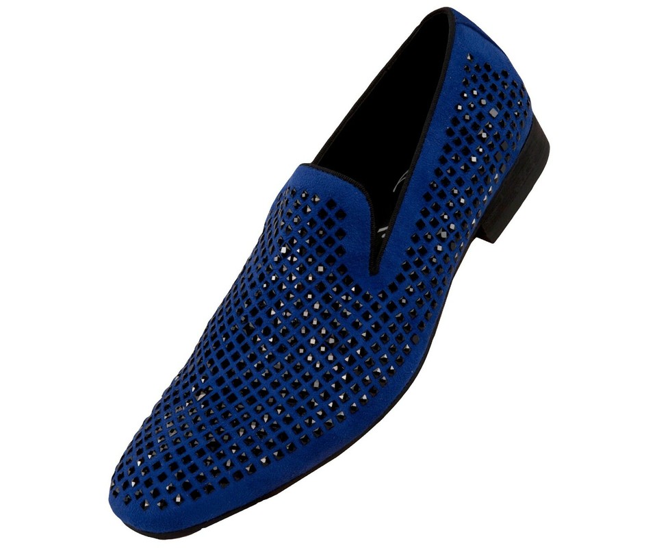 Mens Loafers, Rhinestone Mens Velvet Embellished Casual Shoes, Fashion ...