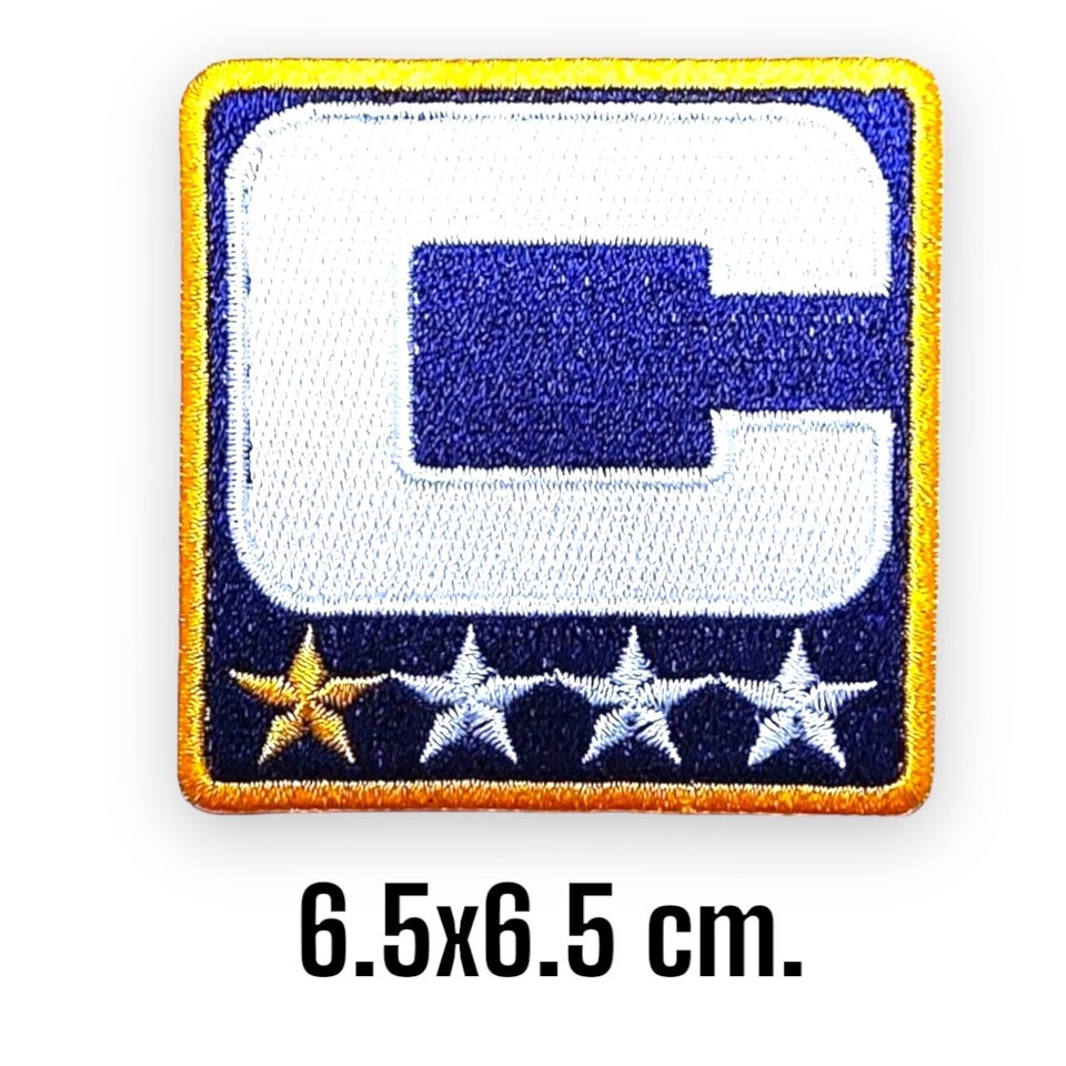 2pcs NFL Team Captains Blue White Yellow Embroidered Iron On Patch | eBay