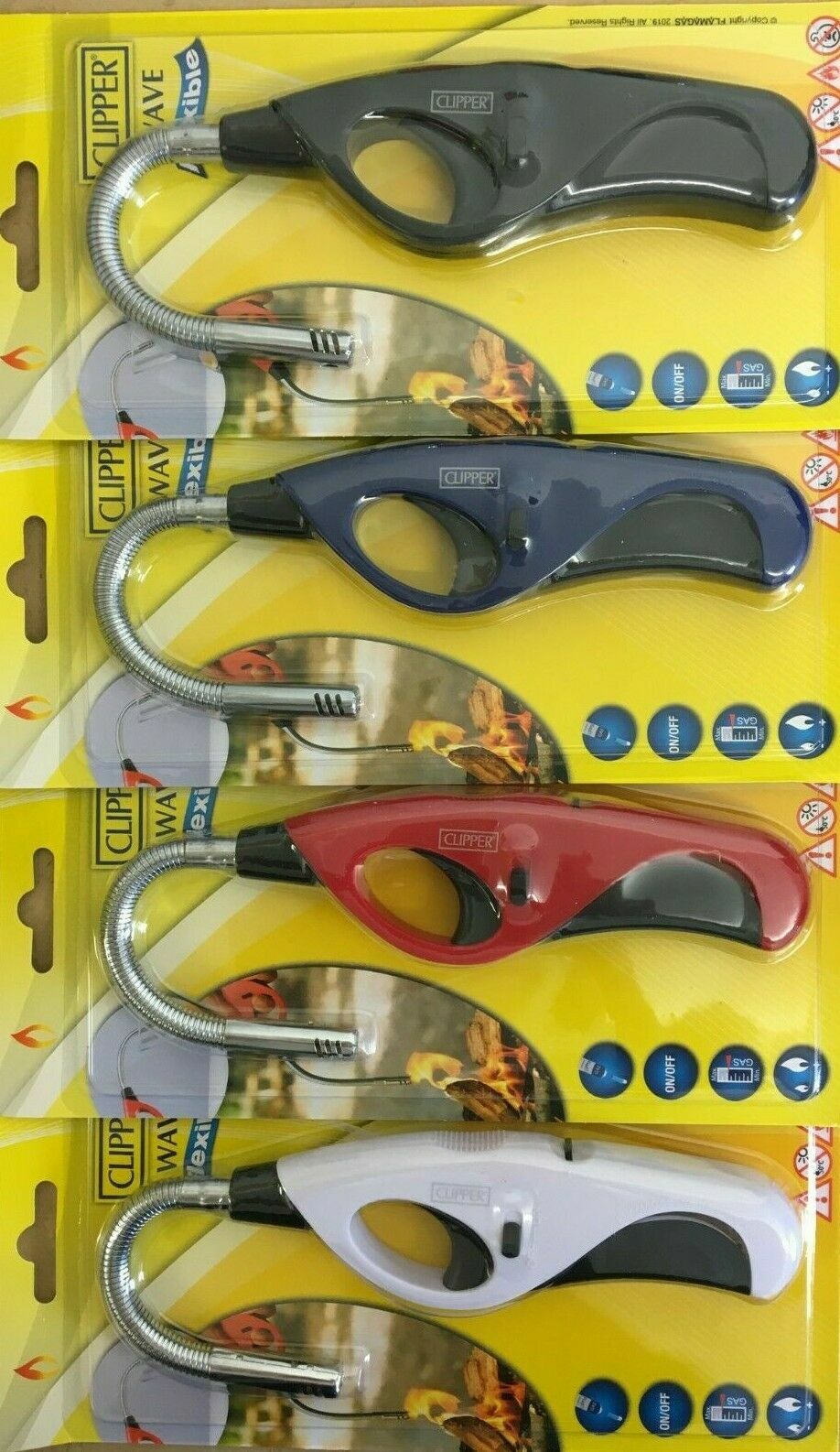 Clipper Wave Flexible Lighter BBQ Kitchen Camping Candle Flame BBQ ...