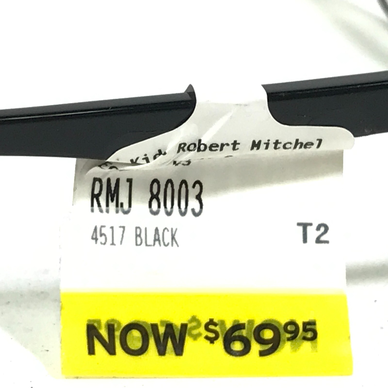 Robert Mitchel Kids Eyeglasses Frames RMJ8003 BK Black Silver Square 45-17-128 | eBay