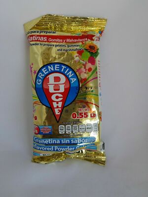 Grenetina Duche ( Bag of 0.55 Lb each ) Grenetina Sin Sabor Unflavored ...