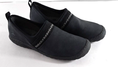 Womens JBU Becca Shoes Clogs Gray Embroidered Flowers Faux Fur Lined ...