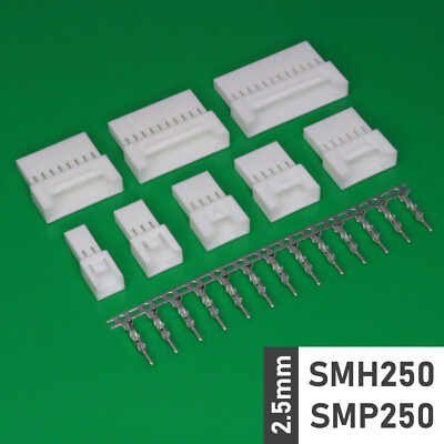 SMH/SMP 2.5mm Socket + Crimps 2-12p Connector W2W (Yeonho SMH250 ...