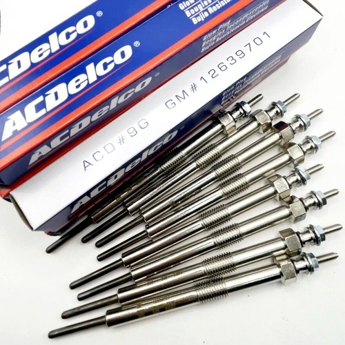 8pcs OEM Glow Plugs 12639701 9G Fits 6.6L LLY LML LBZ Silverado Sierra ...