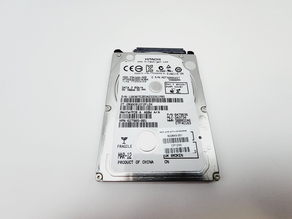 320GB HDD Hard Drive Storage 7mm 2.5" | eBay UK