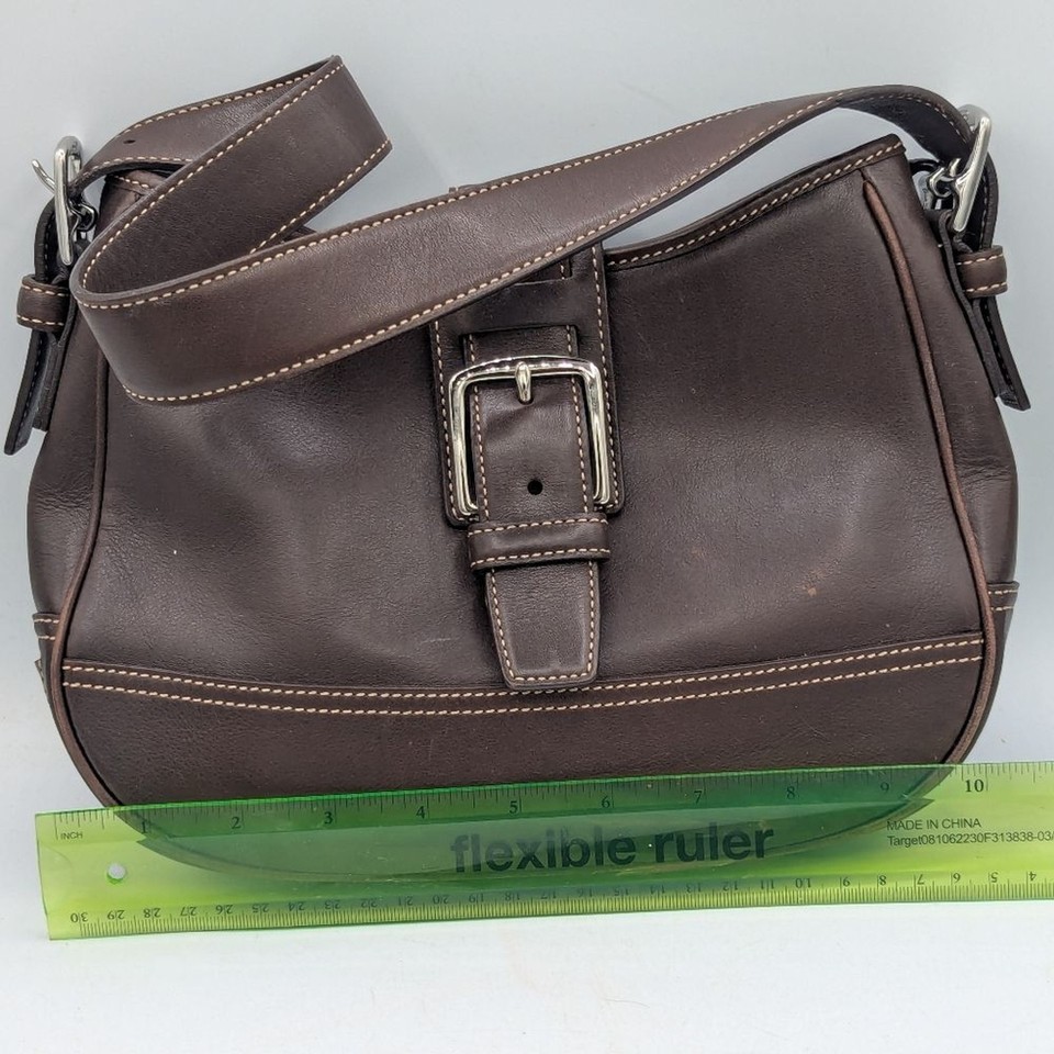 Coach Classic Hampton Leather Hobo Shoulder Bag G2S-7584 Brown Medium ...