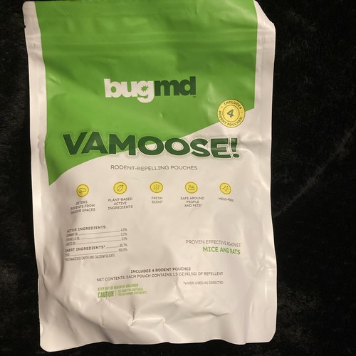 BugMD Vamoose - Rodent Repellent Pouches 1 Pack Of 4 (NEW) Exp 2026 | eBay