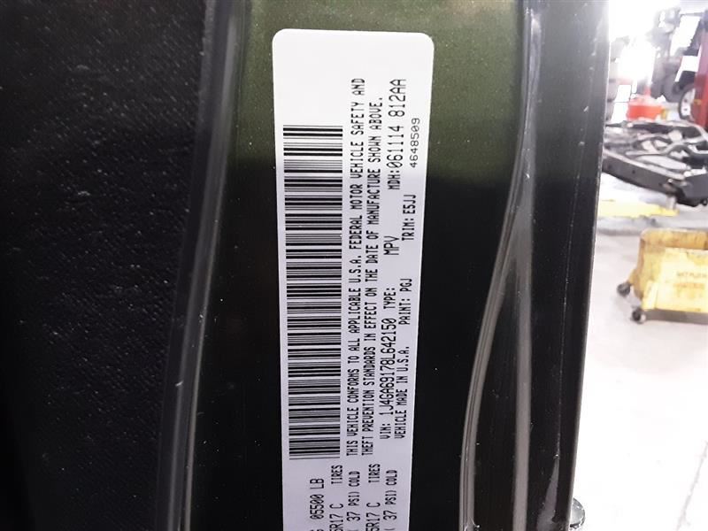 Jeep JK Wrangler 4 Door Inner and Outer Hinges Set Jeep Green PGJ 2007 ...