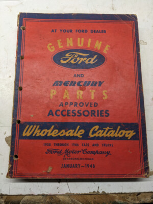 FORD MERCURY PARTS ACCESSORIES WHOLSALE CATALOG 1938-1946 CARS TRUCKS ...