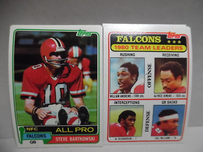 1981 TOPPS FOOTBALL ATLANTA FALCONS COMPLETE TEAM SET | eBay