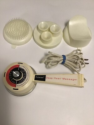 VINTAGE POLLENEX DEEP HEAT MASSAGER SET FACE BODY | eBay