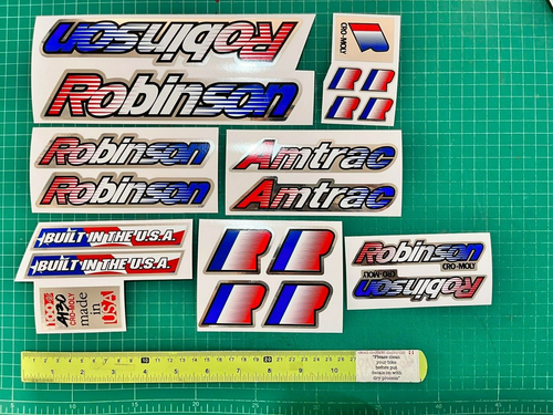 Robinson Amtrac backing with chrome bmx sticker decals | eBay