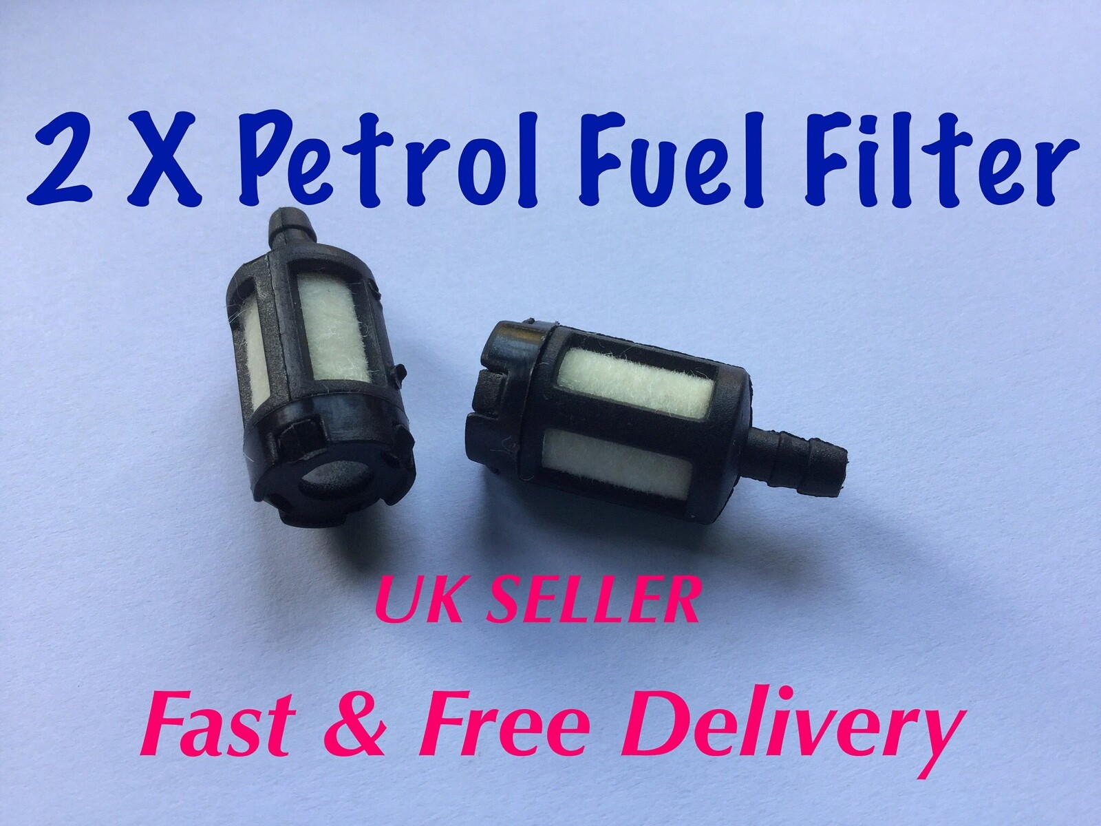 2 X Fuel Filter For petrol Chainsaw, Leaf Blower, Strimmer, Hedge ...