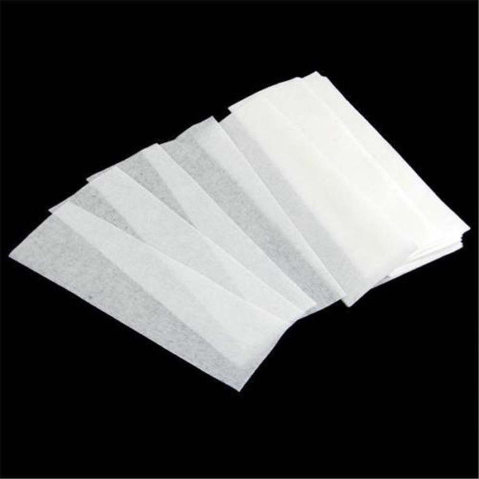 100pcs Depilatory Wax Strips Non-woven Hair Removal Paper Epilator ...