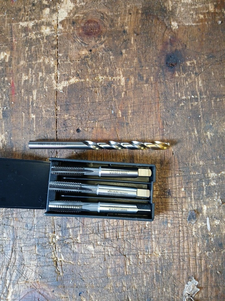 Volkel M8 Tap Set With Dormer 6.8mm TiN Coated Tapping Drill | eBay UK