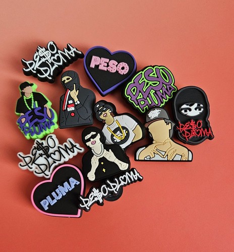 Peso Pluma Mexican Singer Shoe Croc Charms Accessories -12 New Pcs | eBay