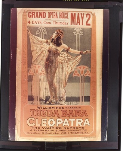 Cleopatra Theda Bara 1917 Pre Code Silent Film Movie Poster Art ...