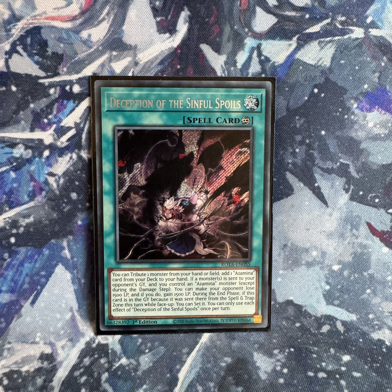 Deception of the Sinful Spoils Yu-Gi-Oh! ROTA-EN055 1st Secret Rare ...