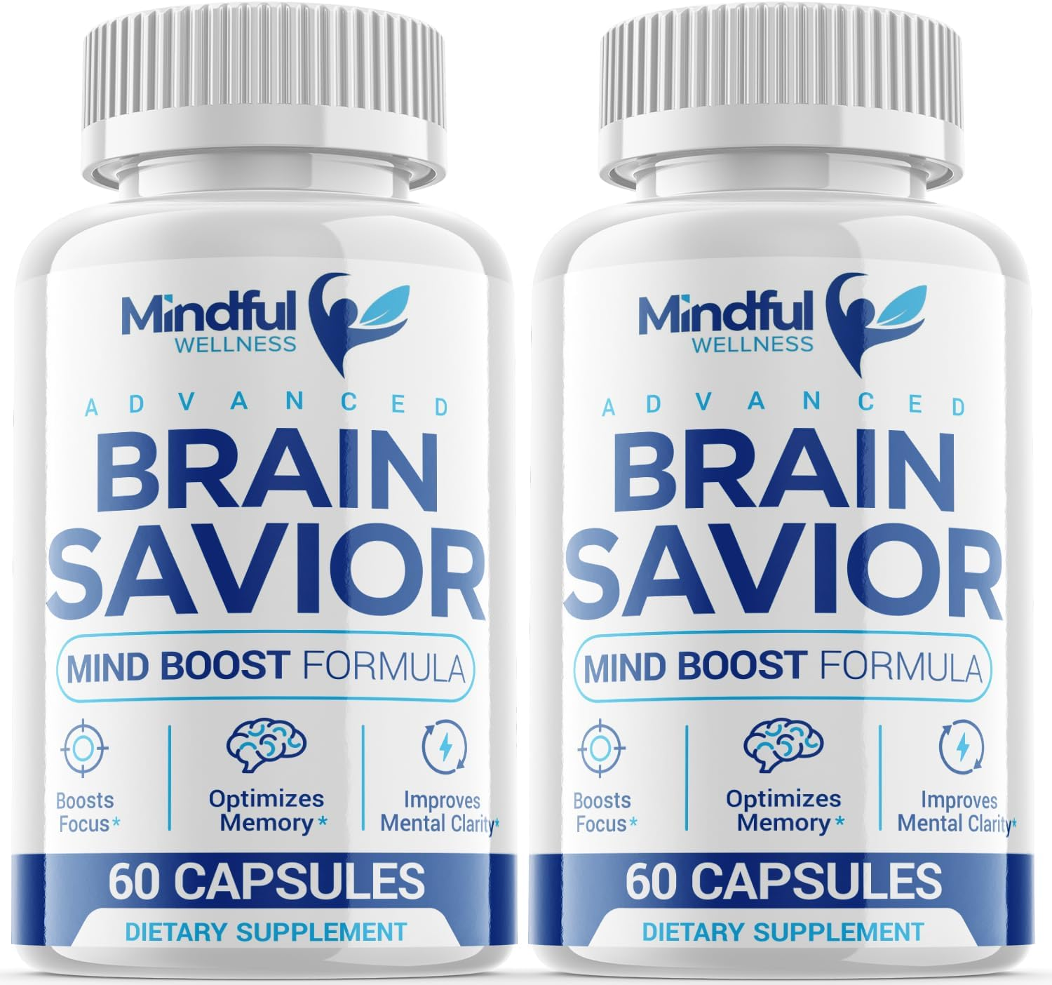 (2 Pack) Mindful Wellness Advanced Brain Savior Mind Boost Formula ...