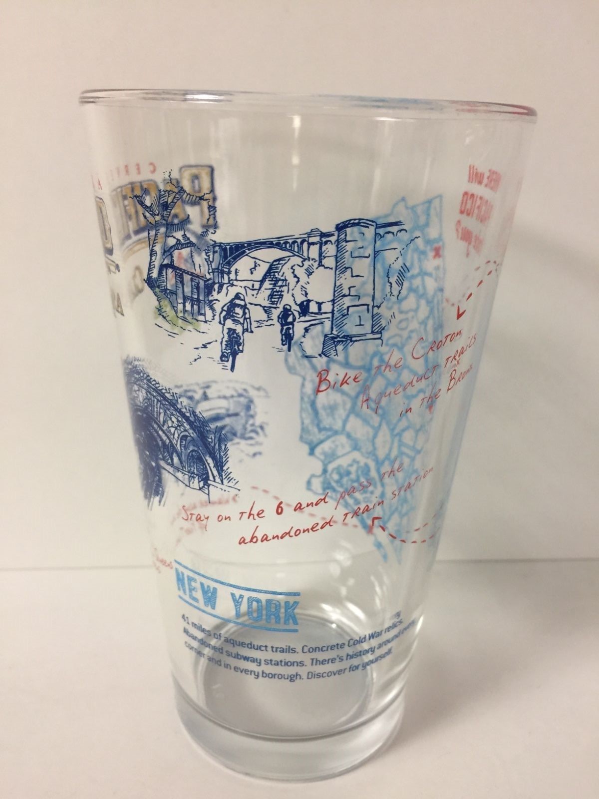 Pacifico Clara New York L/E - 16 oz Pint Glass Set of Two (2) Glasses ...
