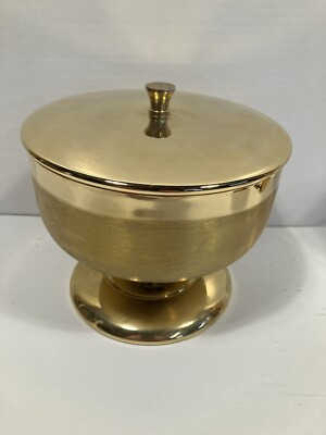 Large Vintage Catholic Church Ciborium with Intertwined Fish Stem C5 | eBay