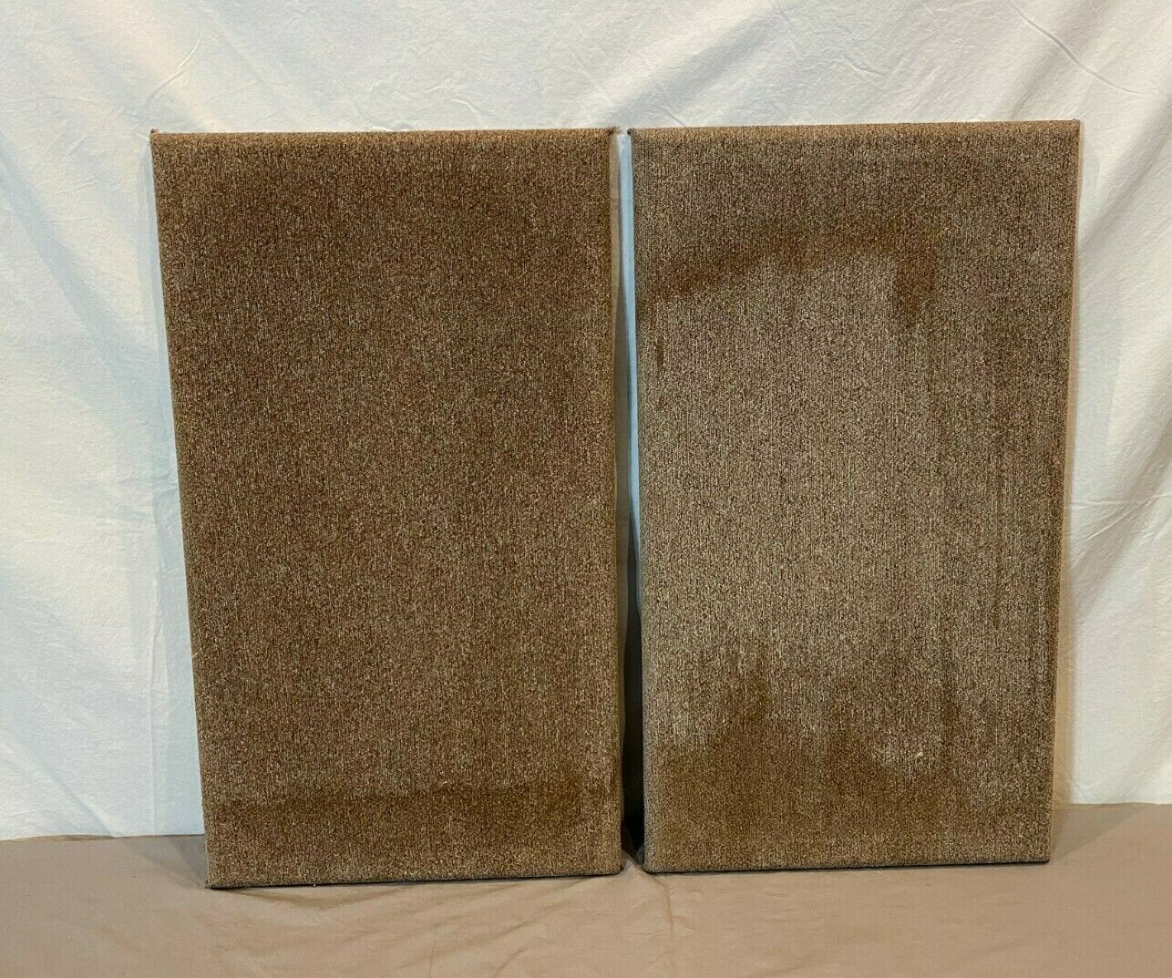 RARE Vintage 1980 Infinity 5000 Tower Speakers Brown Cloth Grills 15" x ...