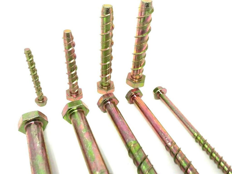 Thunder Bolts Hex Head Steel Self Tapping Multi Fix Concrete Anchor ...