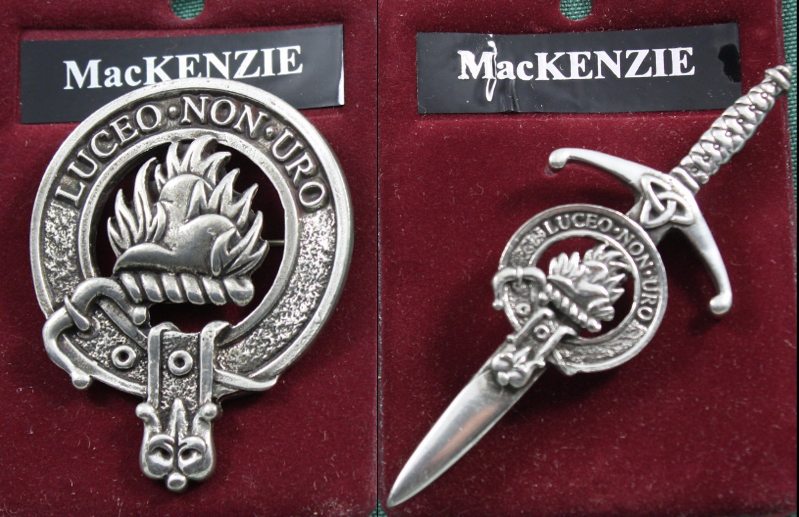 MacKenzie Scottish Clan Crest Pewter Badge or Kilt Pin | eBay