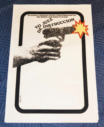 1974 Original Cuban Silkscreen Movie Poster.Juez de instruccion.Judge ...