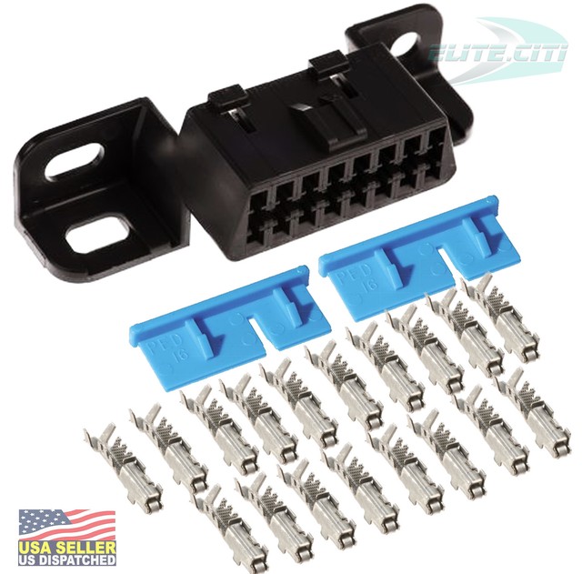 12110250 Delphi GM OBD II Obd2 Serial Port Connector Data Link DLC ...